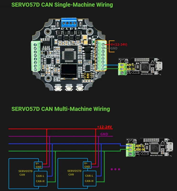 MKS Servo 57D CAN MB Kapalı Döngü Step Motor Sürücüsü - Yüksek Kalite